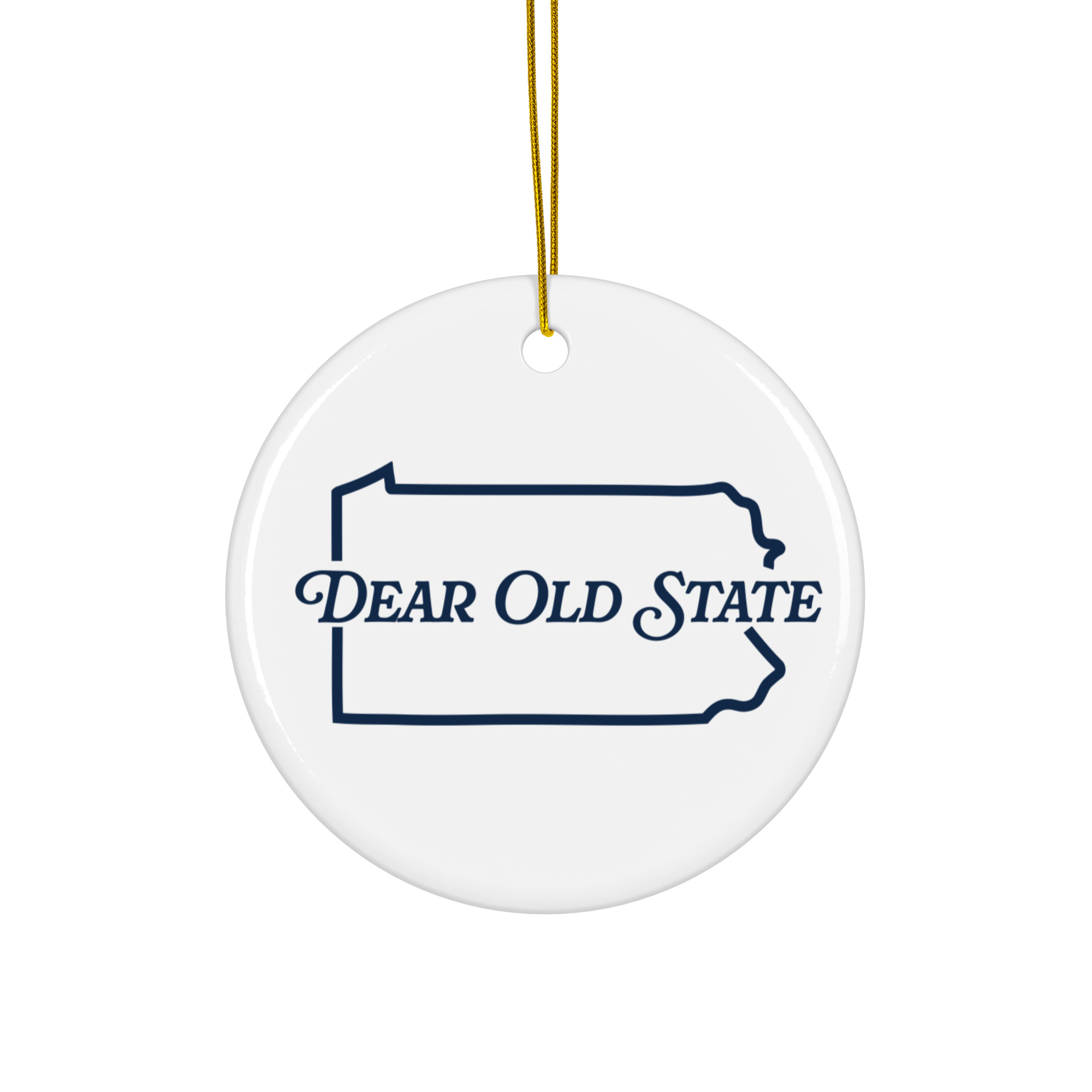 Dear Old State Ornament - Stuff Somers Says